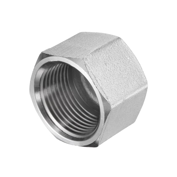 Hex End Cap 304 Stainless Steel Nut, NPT 3/4" Female Thread Pipe ...