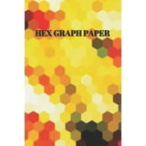 Hex Graph Paper: Multi Color Softcover Paperback Notebook for Your ...