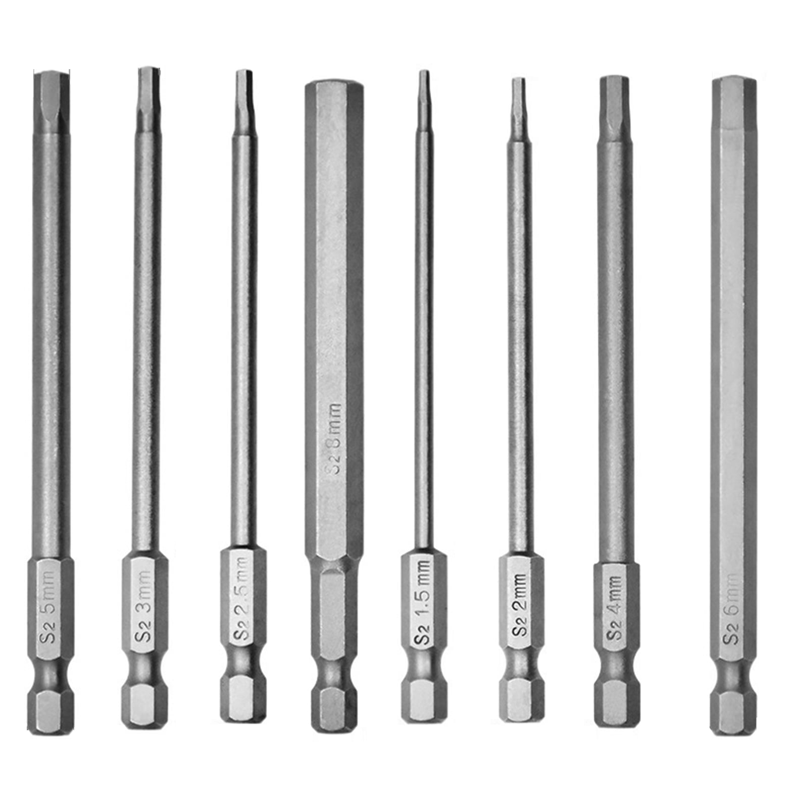 Hex Head AllenWrench Drill Bit Set Long AllenScrewdriver Bit Magnetic ...
