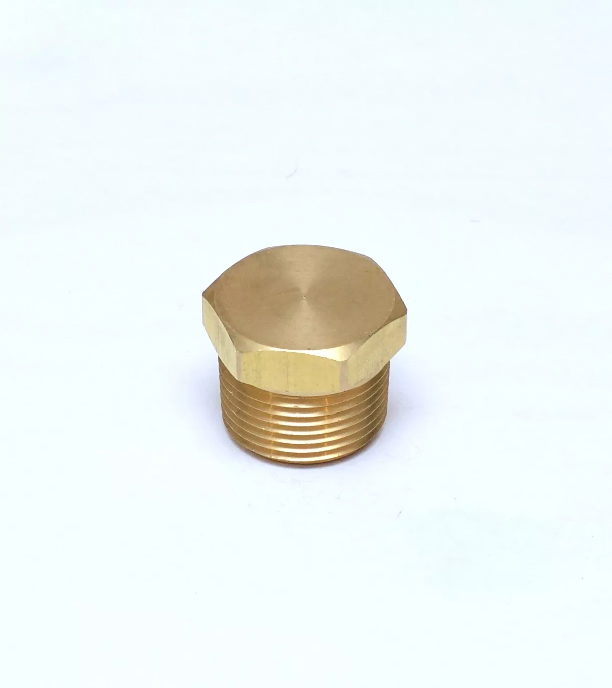 Hex Head Pipe Plug 1 Inch Male Npt Brass Fitting Water Oil Gas Cored ...