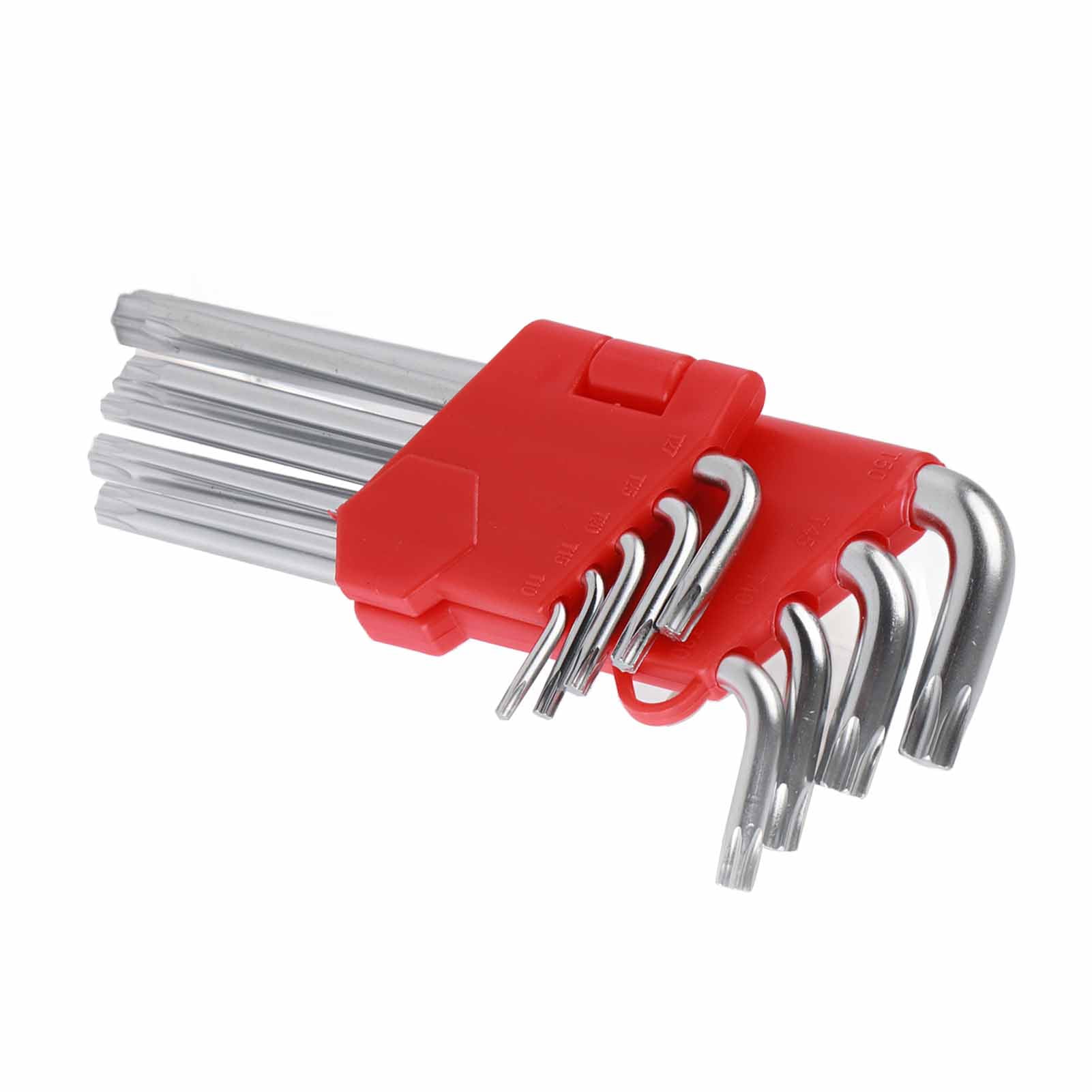 Hex Key Set, Wrench Set,9Pcs Hex Wrench Star Key CRV Long Arm Metal Key ...
