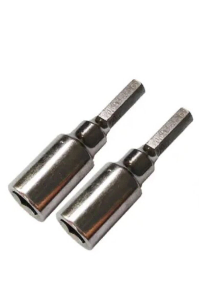 Hex Micro Bit Adapter 4mm to 6.35mm 1/4" Scewdriver Bits Adaptor ...