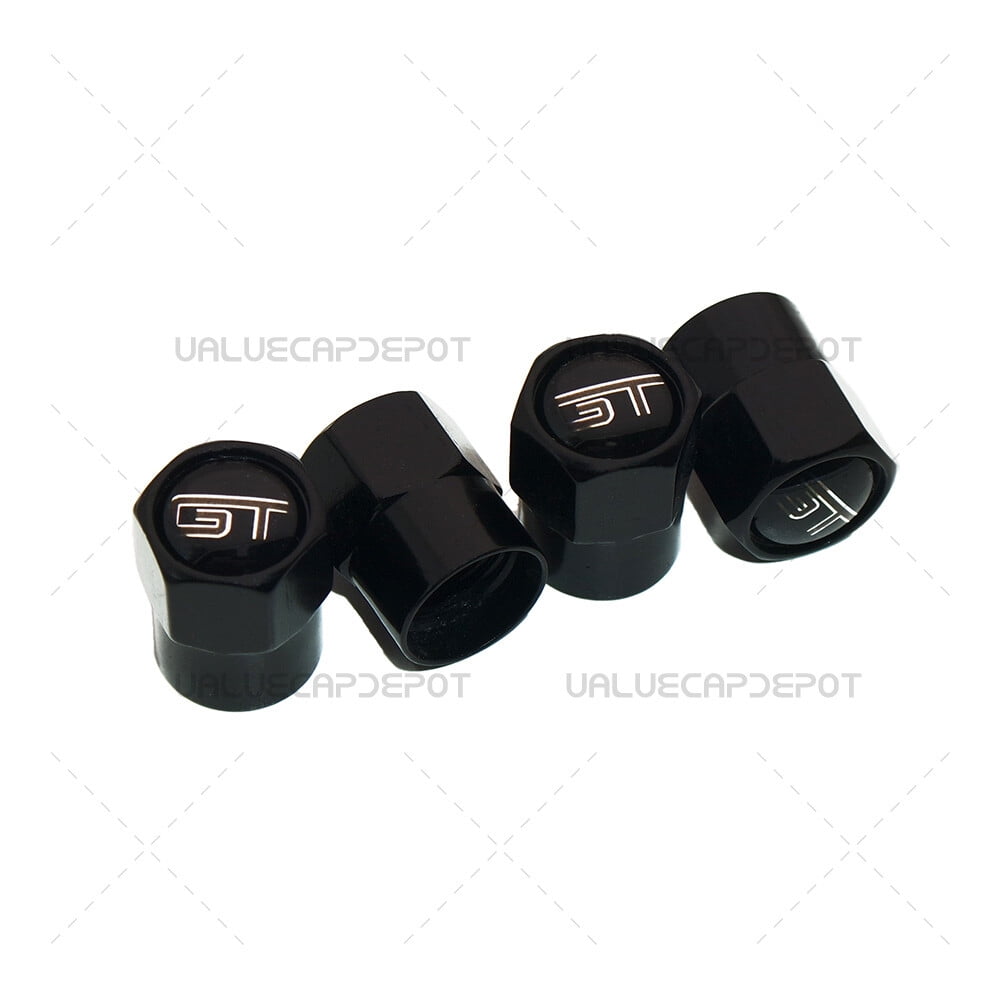 Hex Mustang GT Logo Emblem Car Wheels Tire Air Valve Caps Stem Dust ...