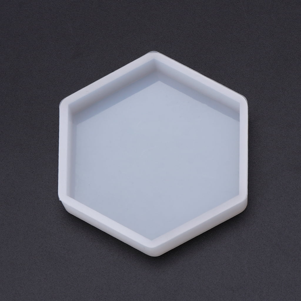 Hex/Octagon Coaster Silicone Mold for Creative Tabletop Storage Tray ...
