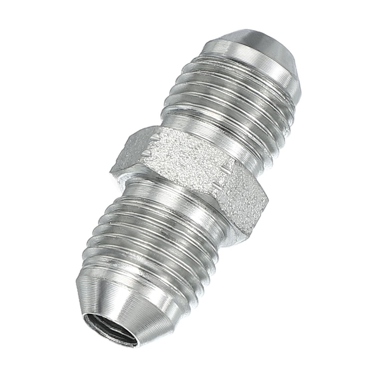 Hex Reducing Nipple Connectors Pipe Adapter 1/2" Male 37° Flare JIC x 1/2" BSPT Male Straight ...