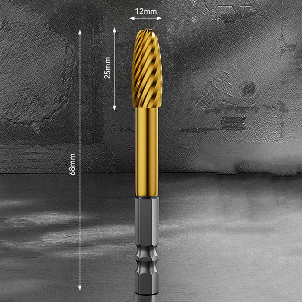 Hex Rotary Burr Cutter Rotary File for Milling Cutter Drill Bit ...