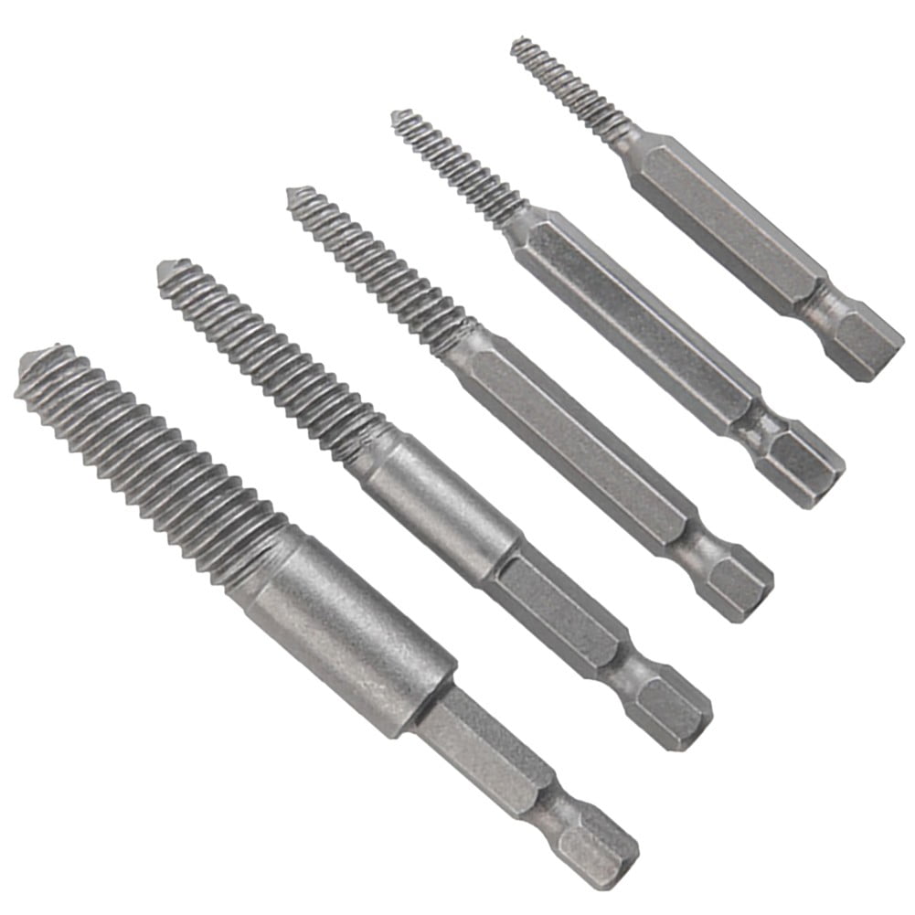 Hex Screw Extractors Tool Center Drill Bits Guide Set Damaged Bolt ...