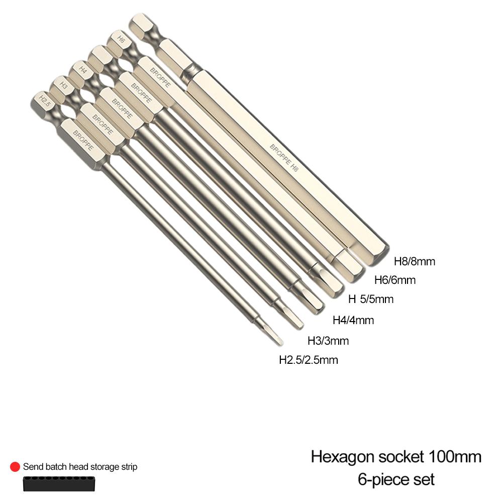 Hex Shank Magnetic Screwdriver Bits, Inner Hexagon Bits Set, Magnetic ...