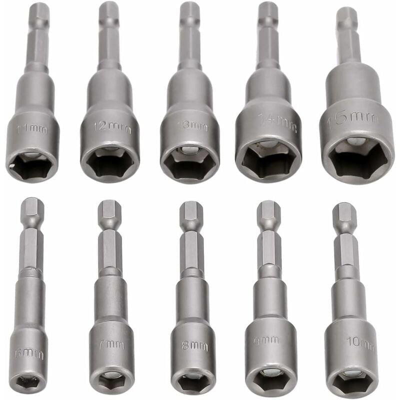 Hex Shank Nut Driver Collection, Cr-V Steel Material Magnetic Power ...