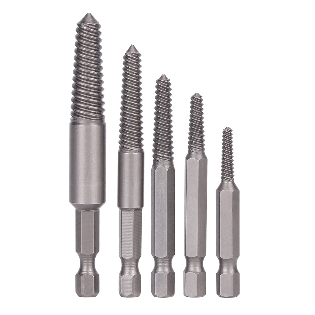 Hex Shank Screw Extractor Kit with Fine Teeth for Removing Broken ...
