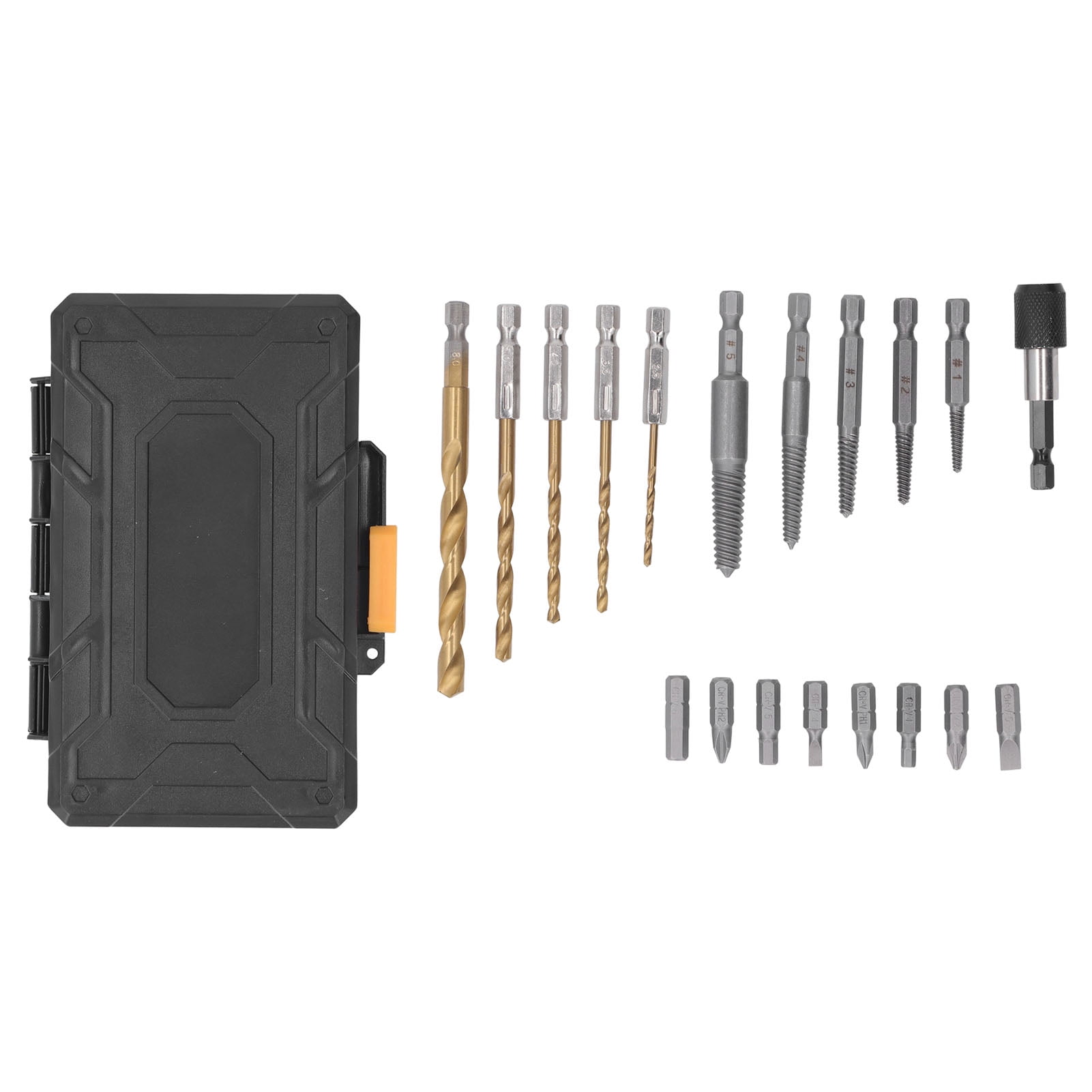 Hex Shank Screw Extractor Set, Damaged Bolt Remover Kit with Twist ...