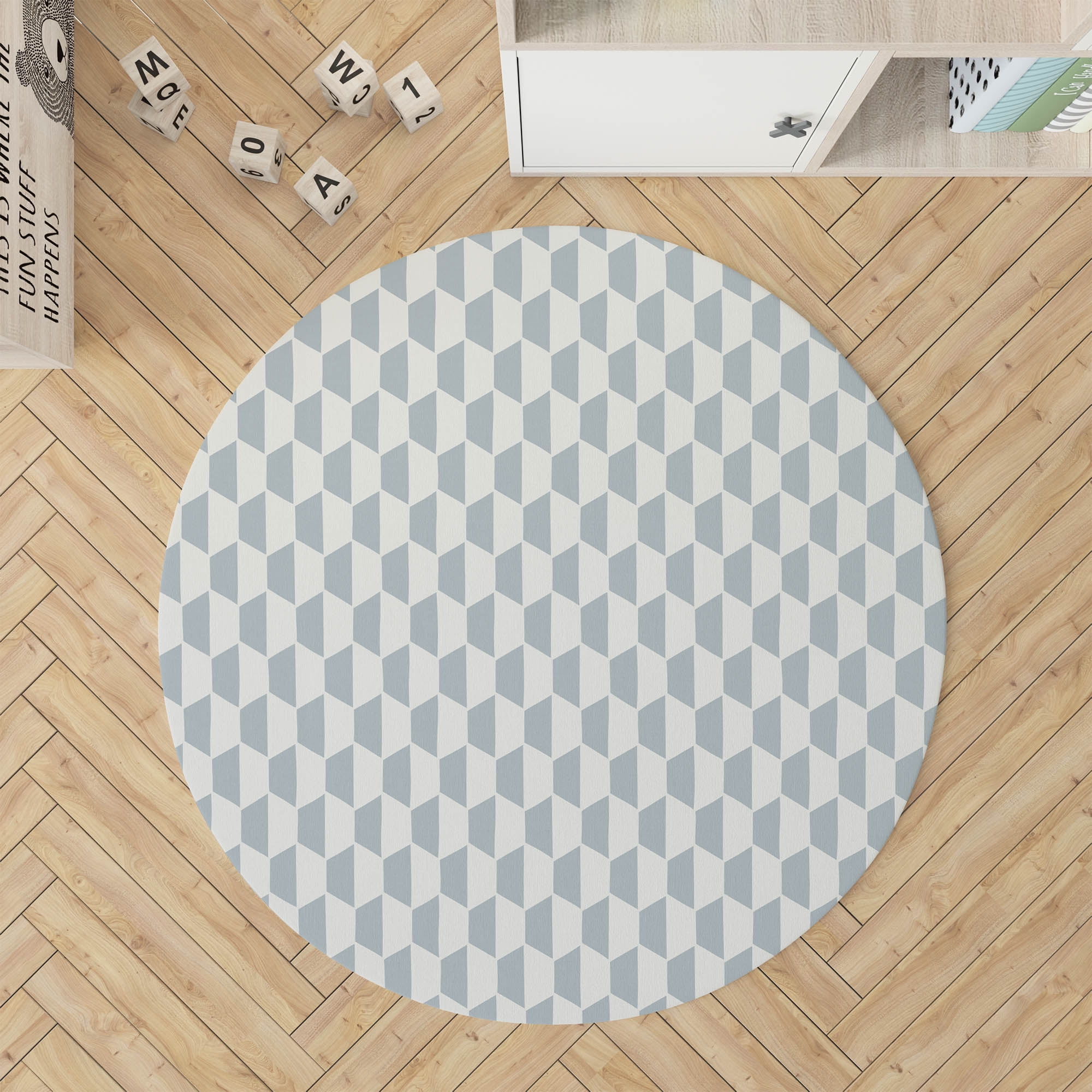 Hex Slate Blue Kids Play Mat - Walmart.com