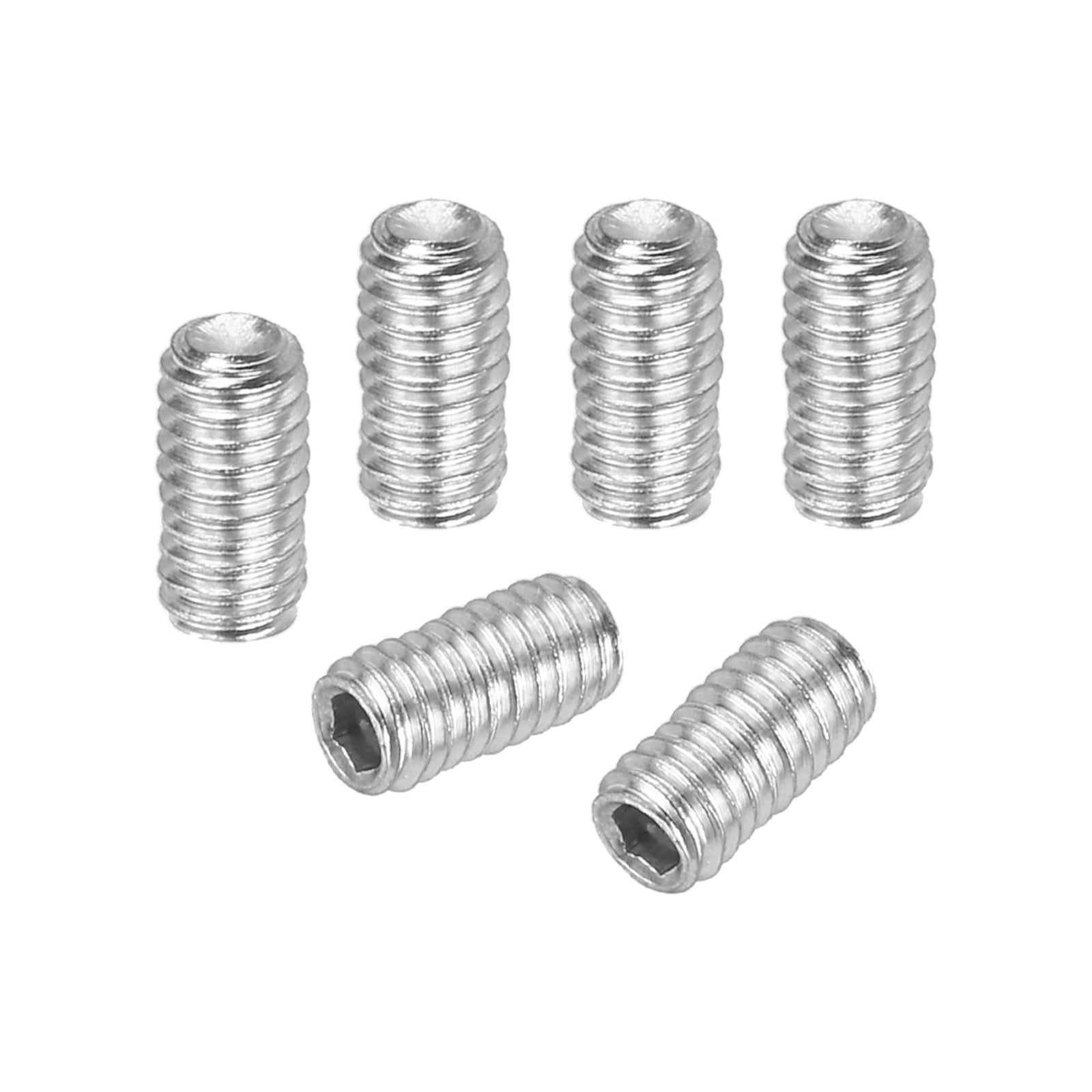 Hex Socket Grub Screw Flat Point Grub Bolt Stainless Steel Head Socket ...