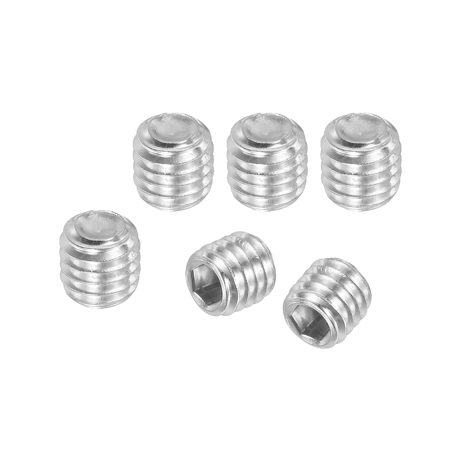 Hex Socket Grub Screw Flat Point Grub Bolt Stainless Steel Head Socket ...