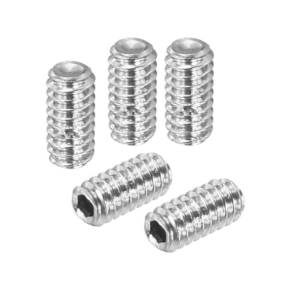 Hex Socket Grub Screw Flat Point Grub Bolt Stainless Steel Head Socket ...