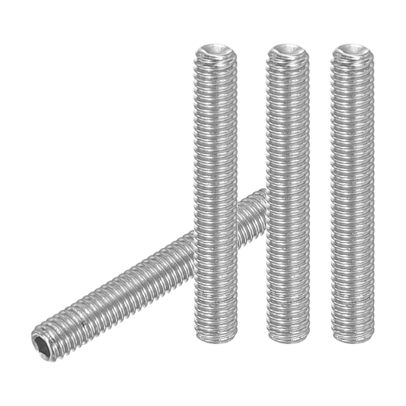 Hex Socket Grub Screw Flat Point Grub Bolt Stainless Steel Head Socket ...