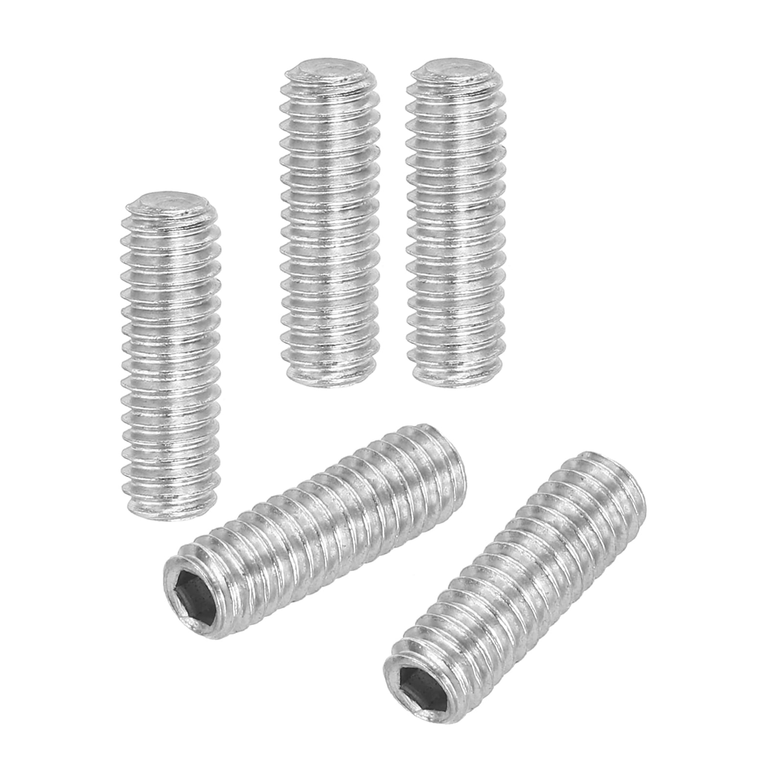 Hex Socket Grub Screw Flat Point Grub Bolt Stainless Steel Head Socket ...