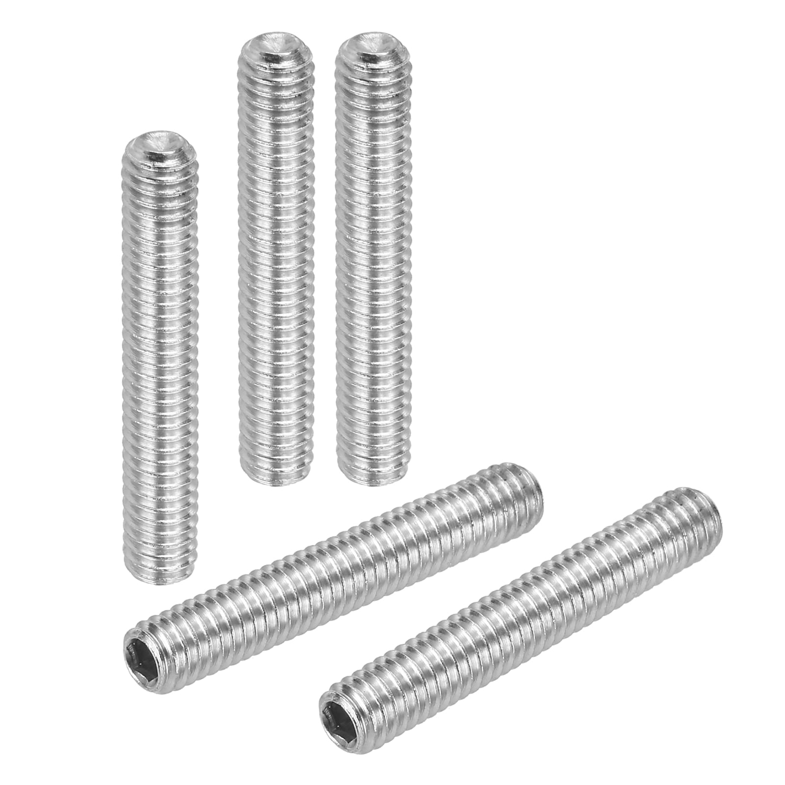 Hex Socket Grub Screw Flat Point Grub Bolt Stainless Steel Head Socket ...