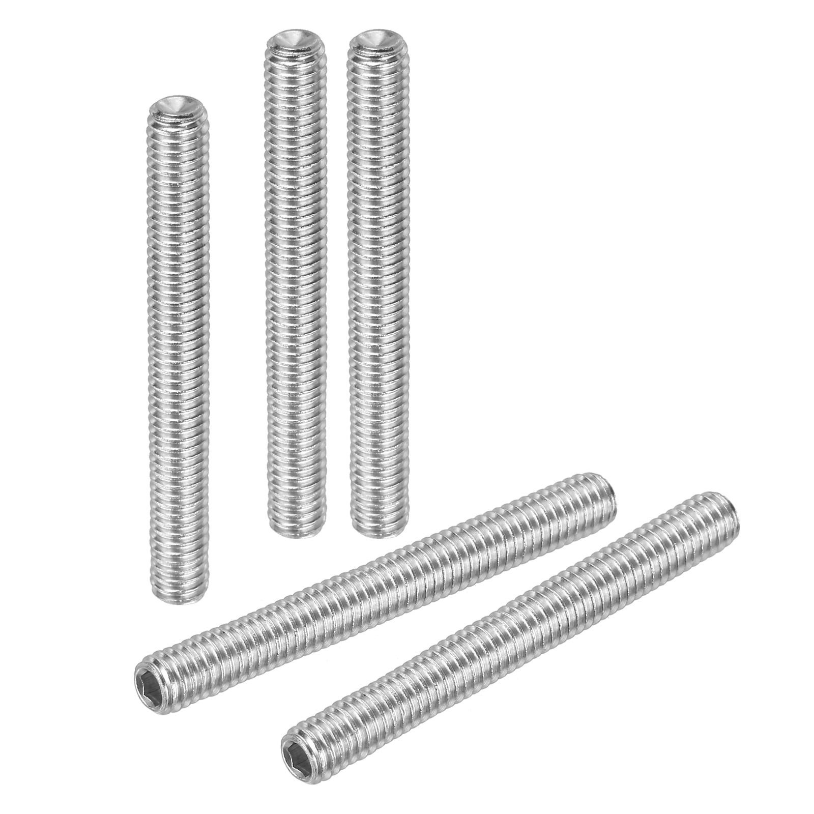 Hex Socket Grub Screw Flat Point Grub Bolt Stainless Steel Head Socket ...