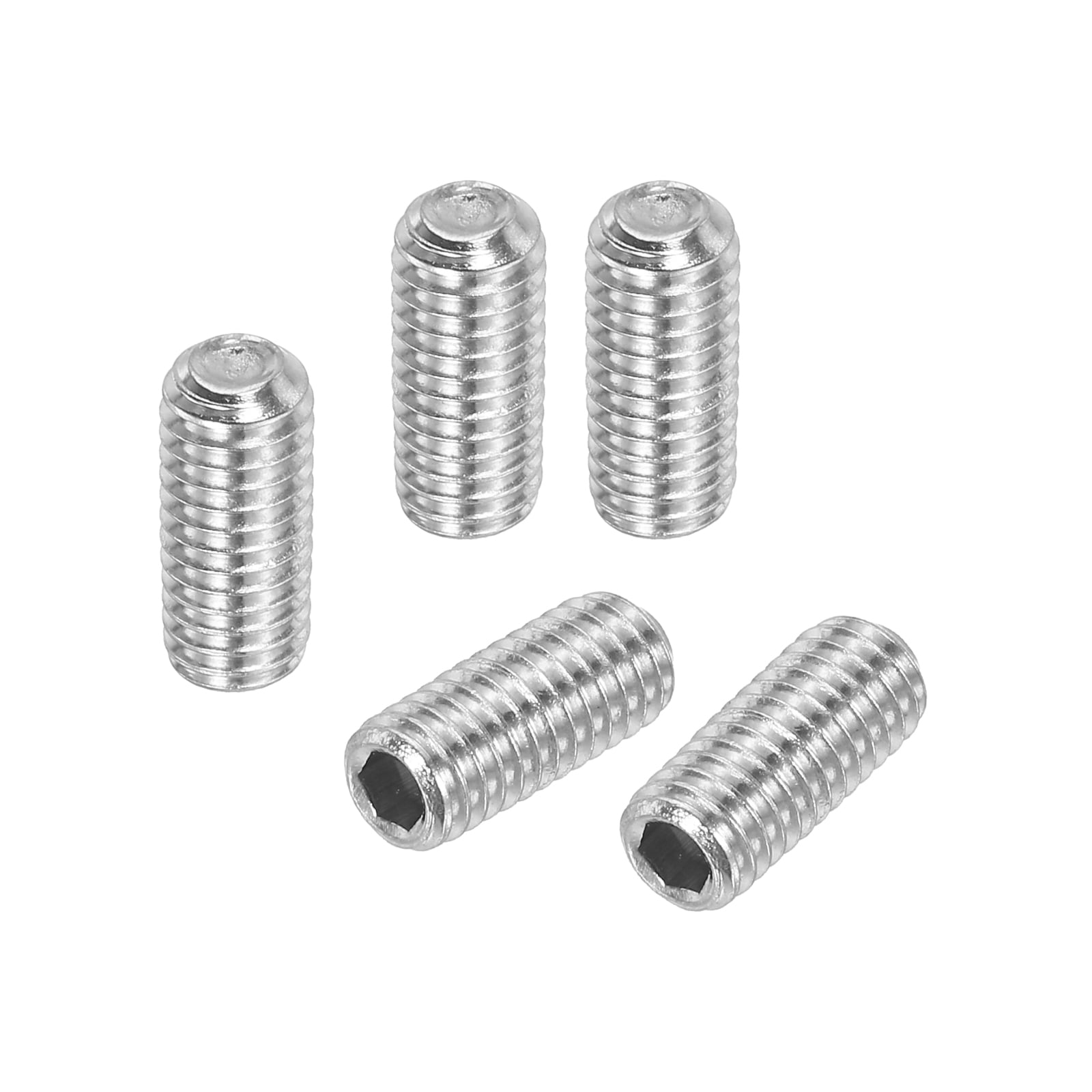 Hex Socket Grub Screw Flat Point Grub Bolt Stainless Steel Head Socket ...