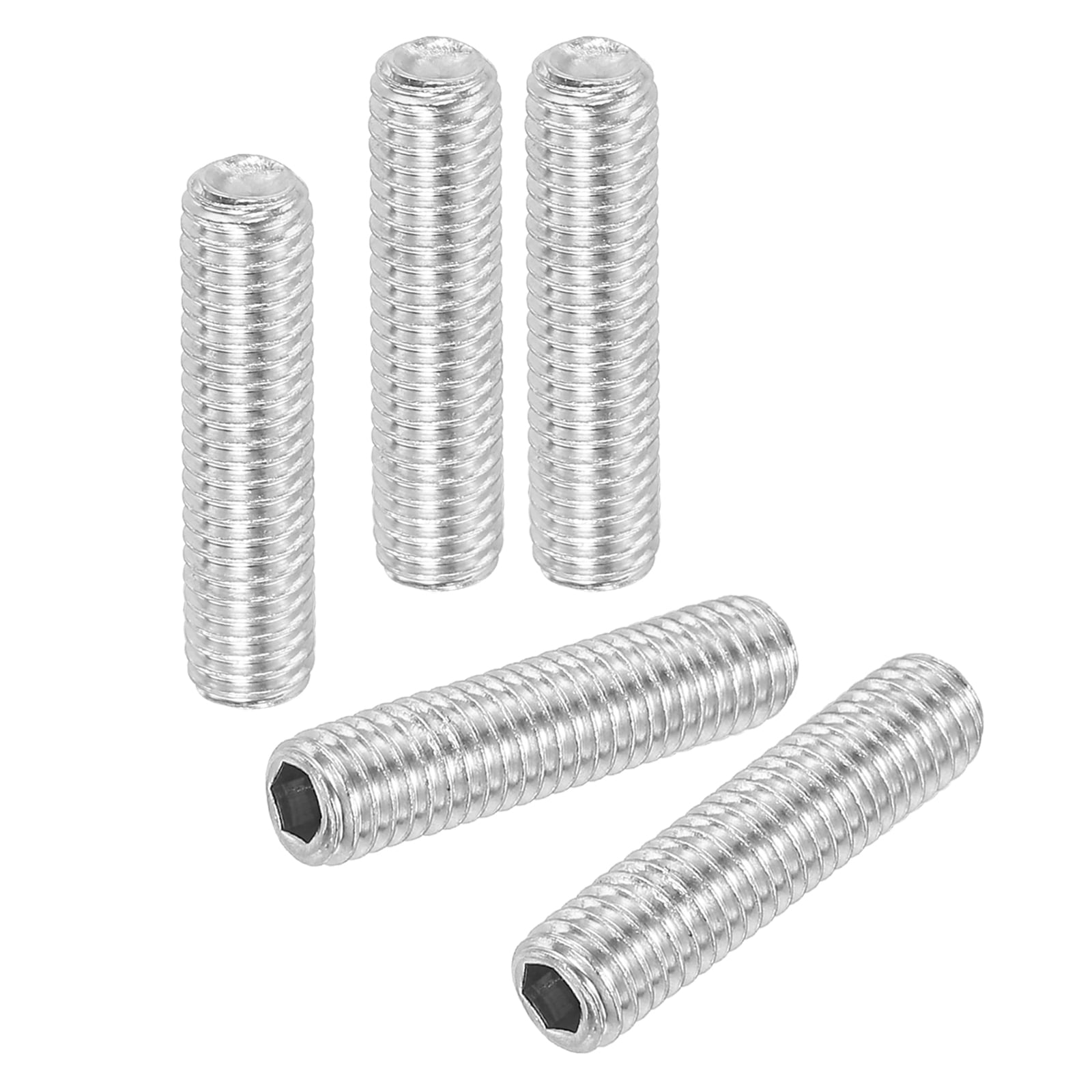 Hex Socket Grub Screw Flat Point Grub Bolt Stainless Steel Head Socket ...