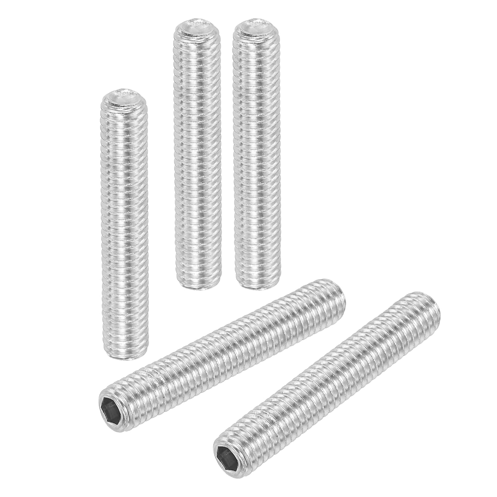 Hex Socket Grub Screw Flat Point Grub Bolt Stainless Steel Head Socket ...