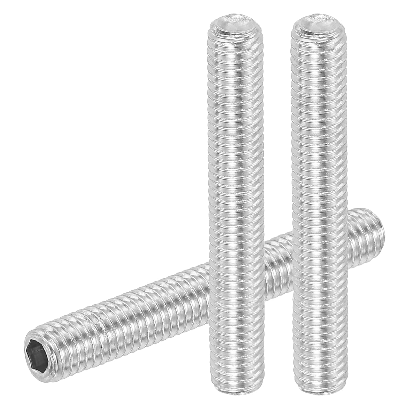 Hex Socket Grub Screw Flat Point Grub Bolt Stainless Steel Head Socket ...