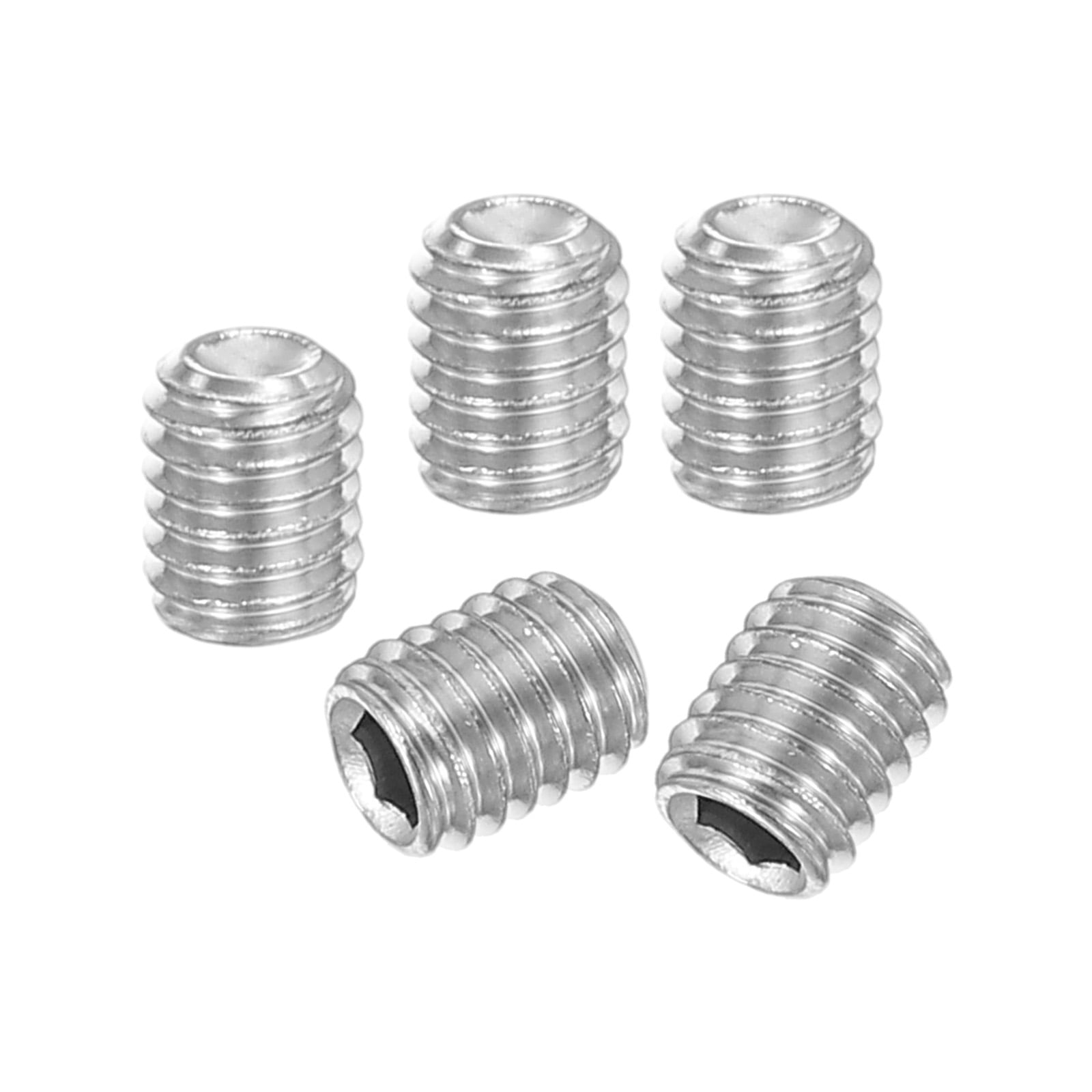 Hex Socket Grub Screw Flat Point Grub Bolt Stainless Steel Head Socket ...