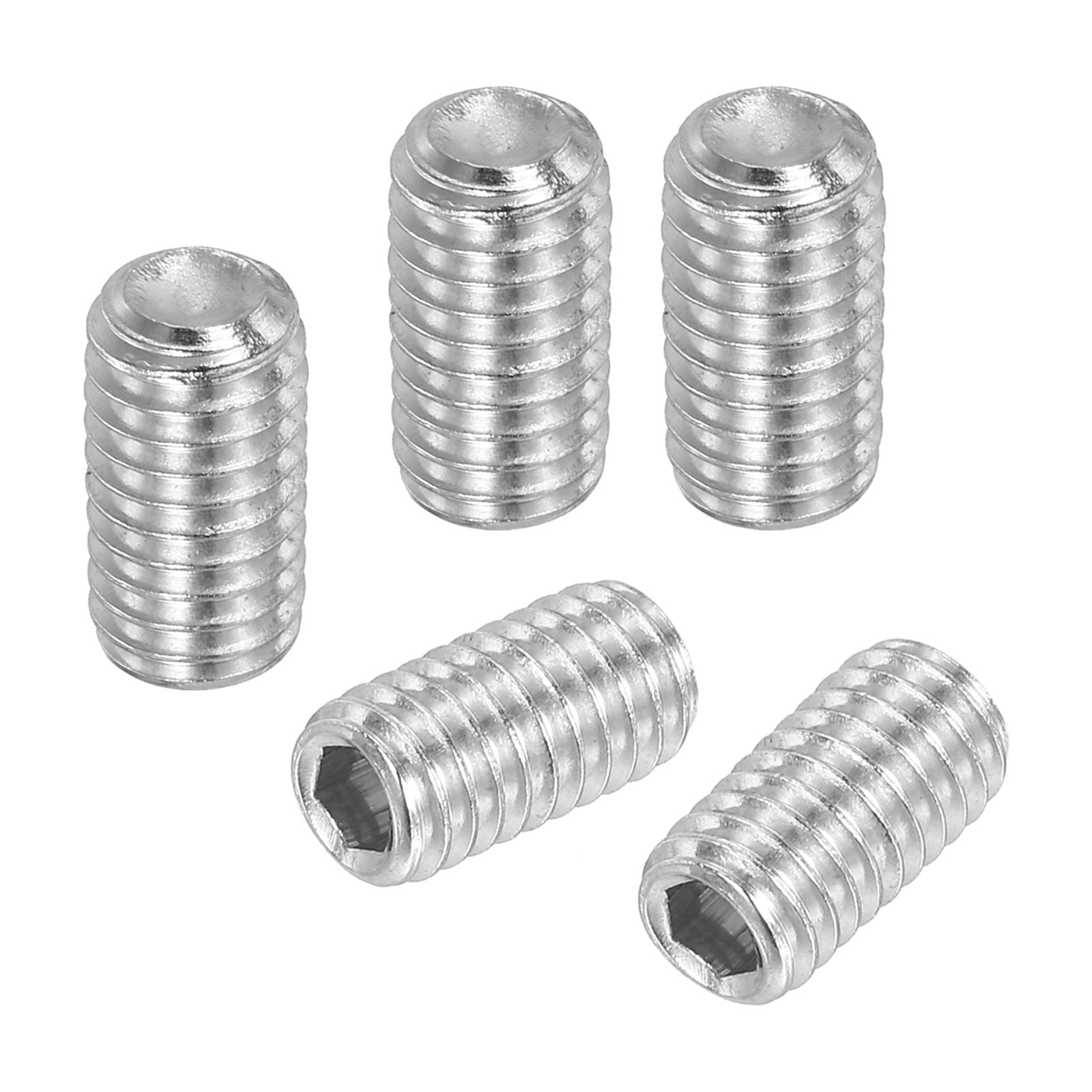 Hex Socket Grub Screw Flat Point Grub Bolt Stainless Steel Head Socket ...