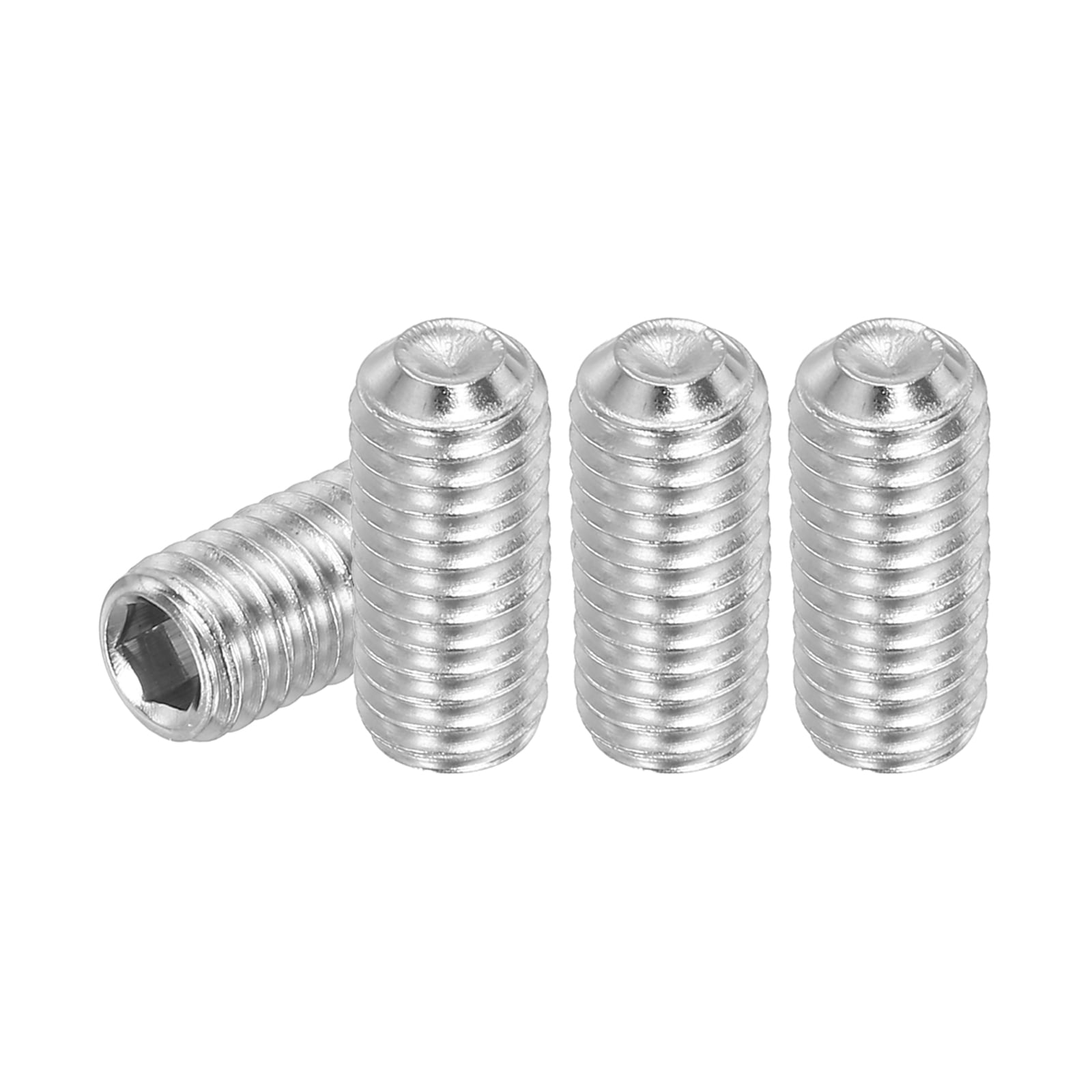 Hex Socket Grub Screw Flat Point Grub Bolt Stainless Steel Head Socket ...