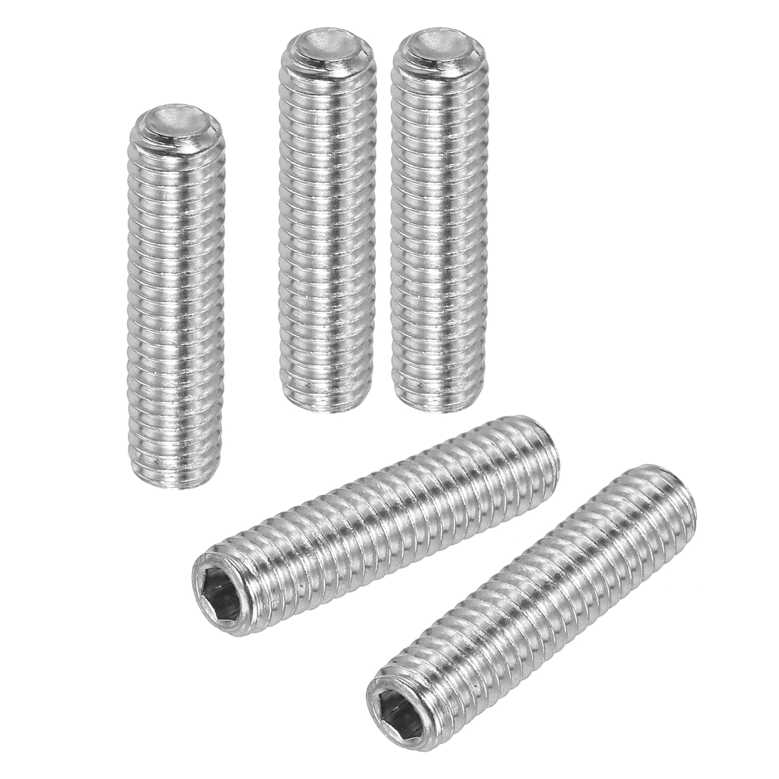 Hex Socket Grub Screw Flat Point Grub Bolt Stainless Steel Head Socket ...