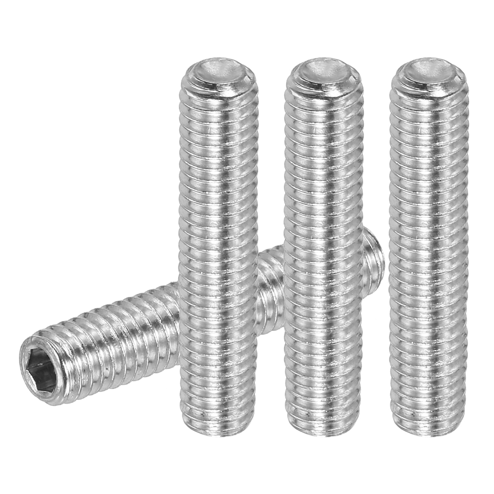 Hex Socket Grub Screw Flat Point Grub Bolt Stainless Steel Head Socket ...