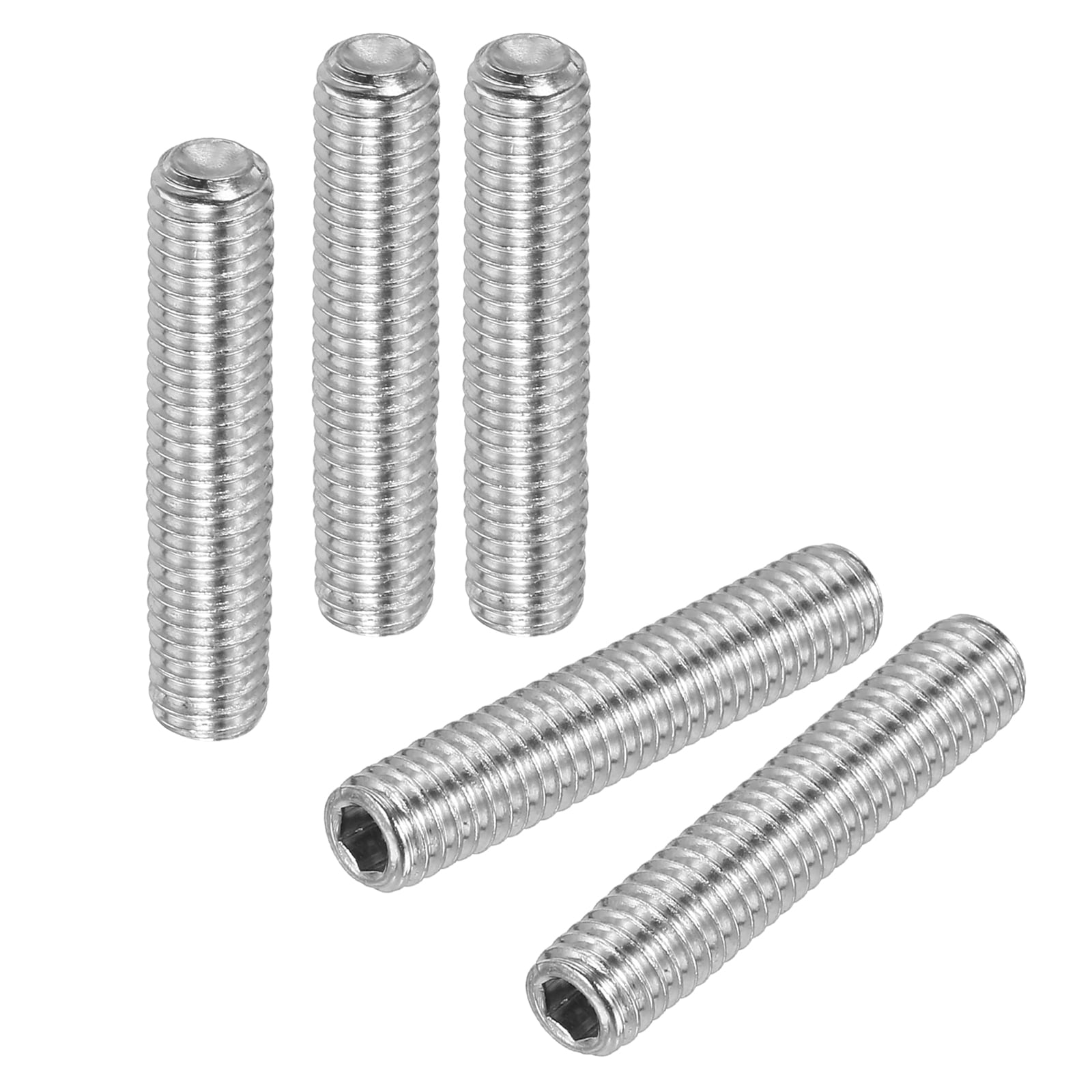 Hex Socket Grub Screw Flat Point Grub Bolt Stainless Steel Head Socket ...