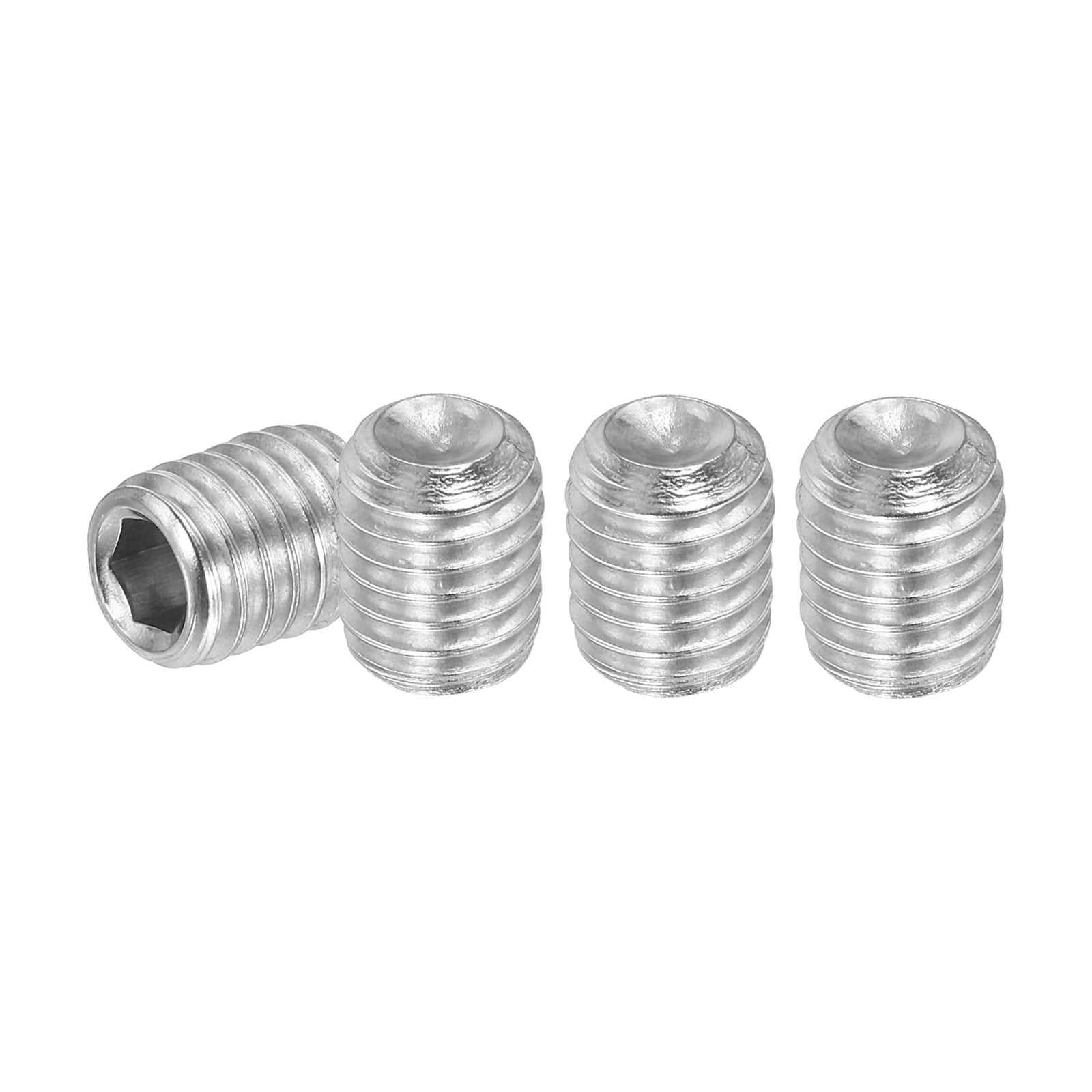 Hex Socket Grub Screw Flat Point Grub Bolt Stainless Steel Head Socket ...