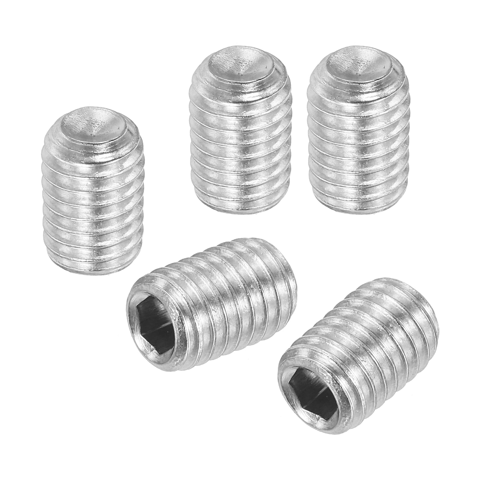 Hex Socket Grub Screw Flat Point Grub Bolt Stainless Steel Head Socket ...