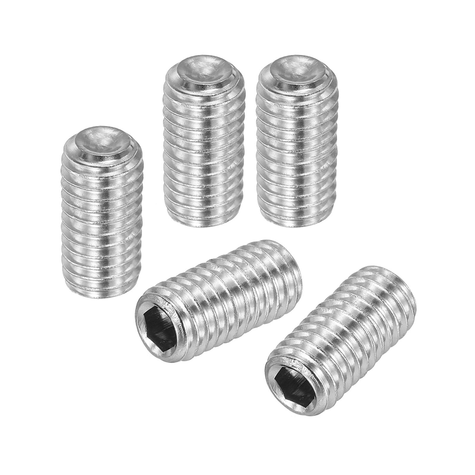 Hex Socket Grub Screw Flat Point Grub Bolt Stainless Steel Head Socket ...