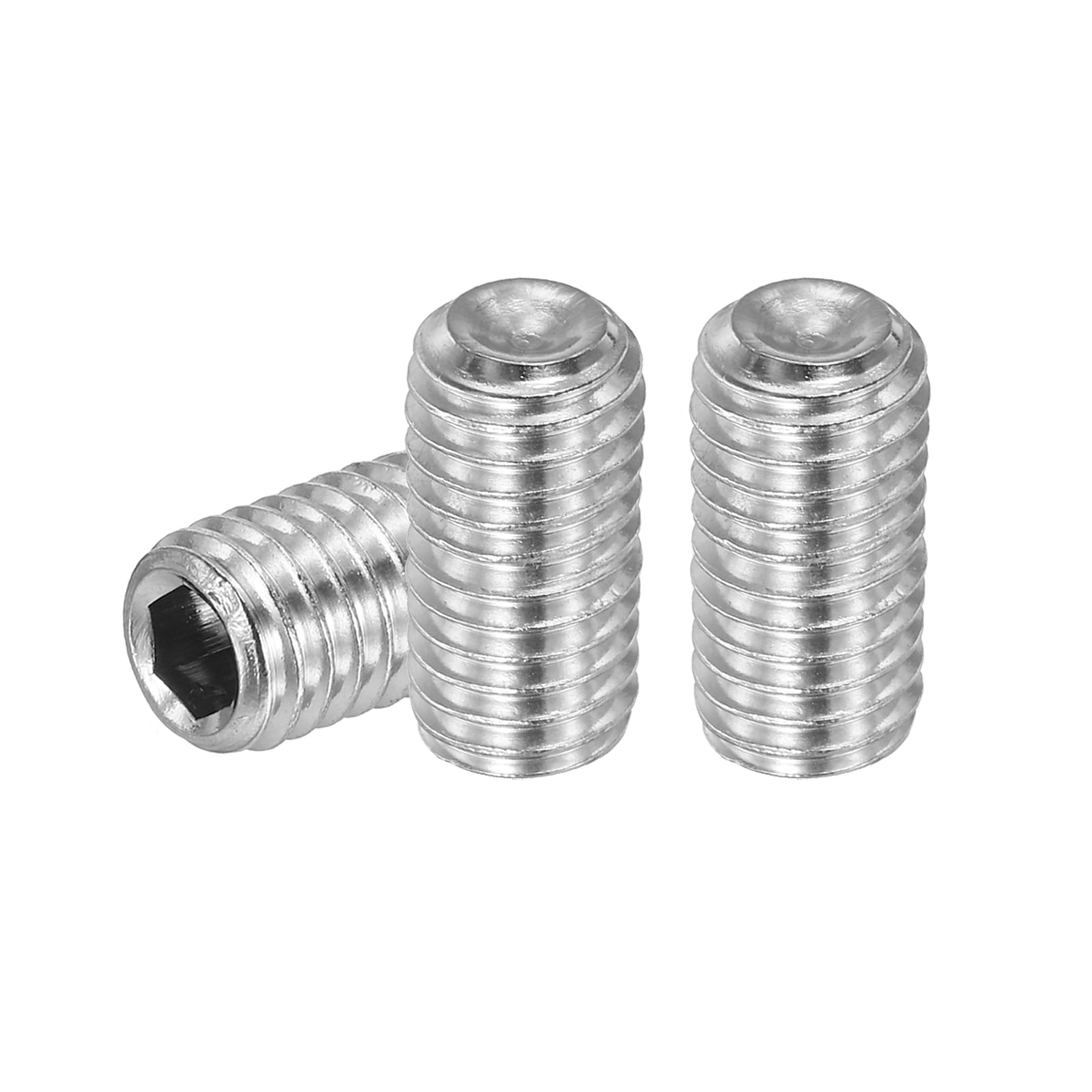Uxcell 10Pcs M8x16mm Steel Hex Socket Grub Screw Point Grub Bolt for ...