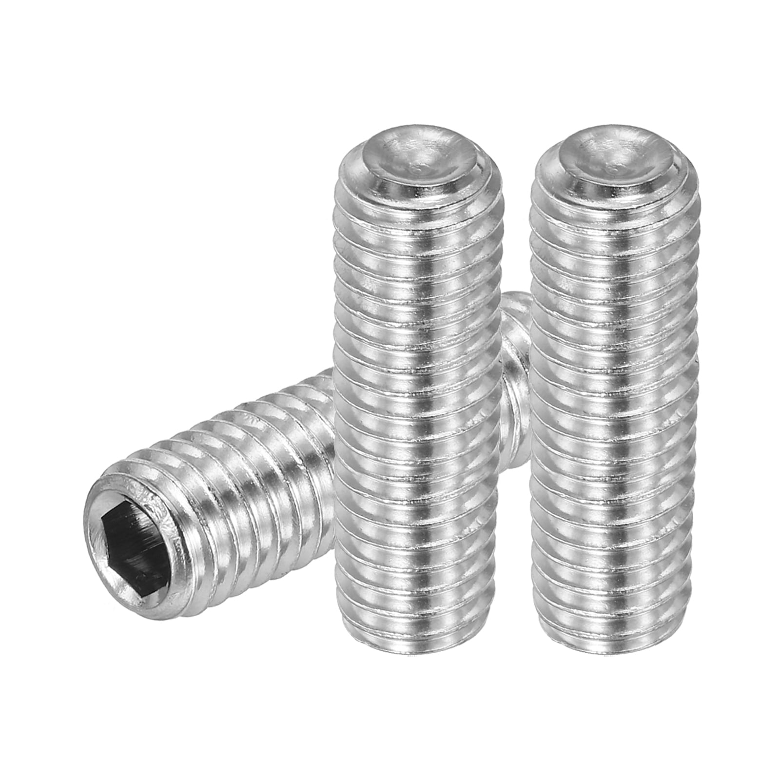 Hex Socket Grub Screw Flat Point Grub Bolt Stainless Steel Head Socket Set Screws for Door ...
