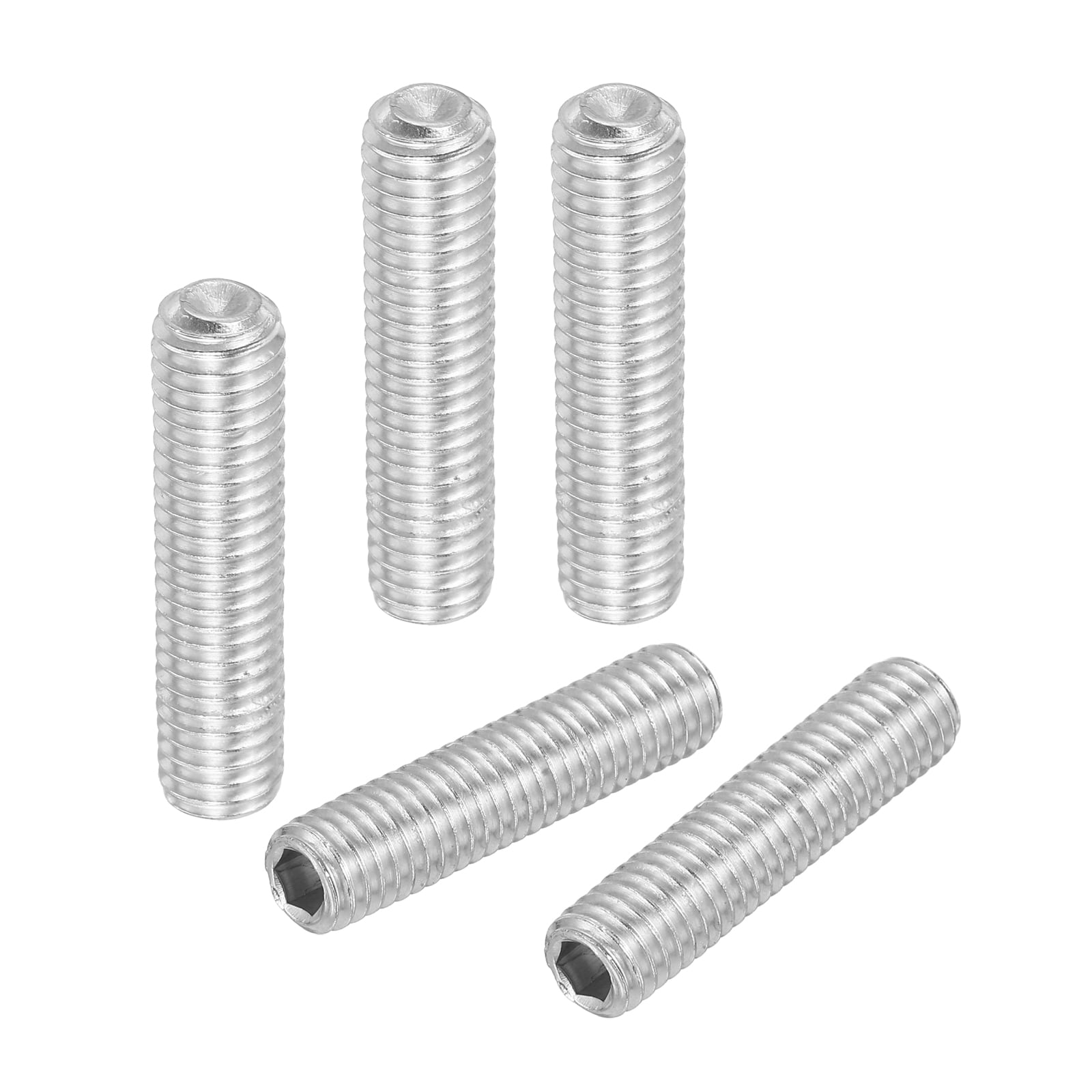 Hex Socket Grub Screw Flat Point Grub Bolt Stainless Steel Head Socket ...