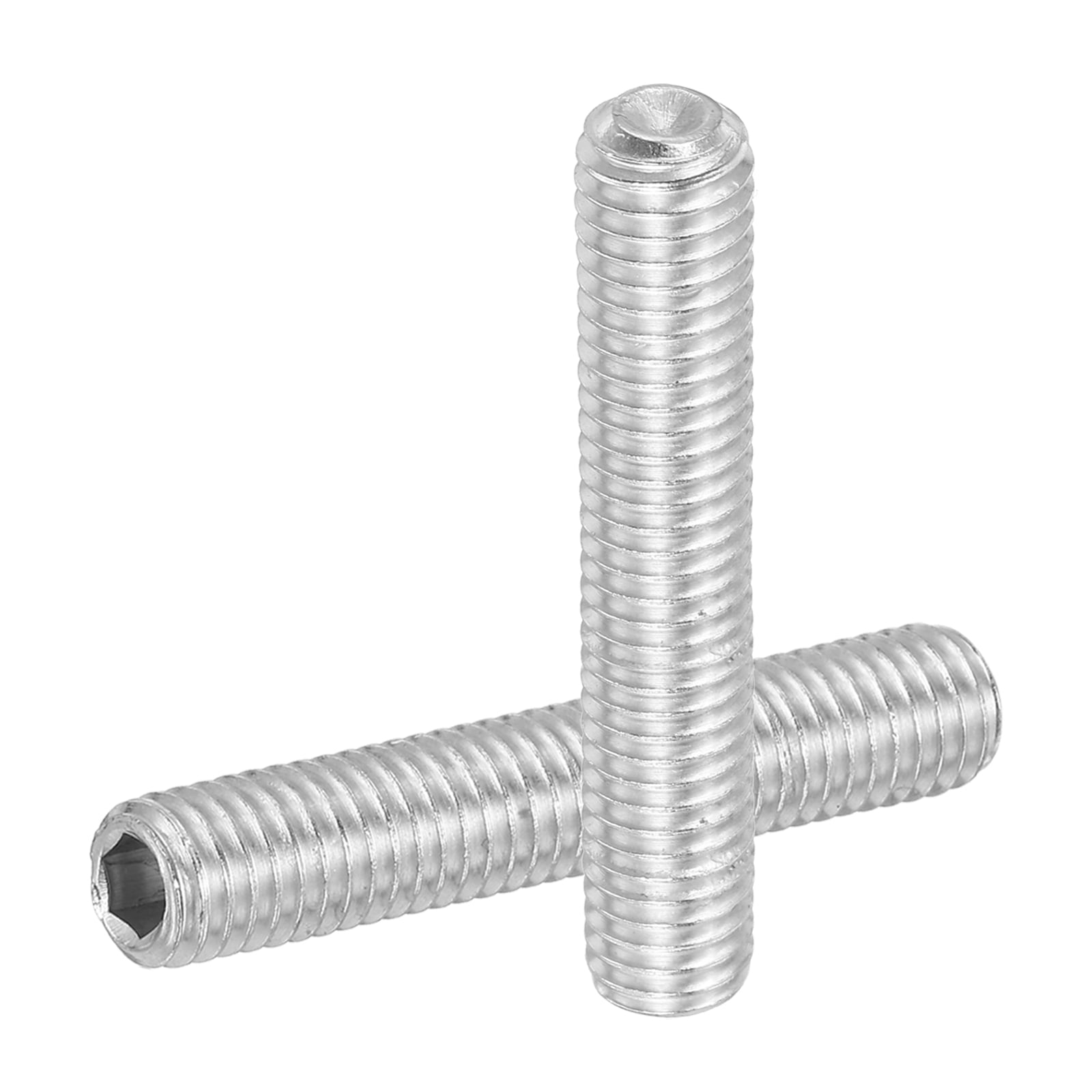 Hex Socket Grub Screw Flat Point Grub Bolt Stainless Steel Head Socket ...