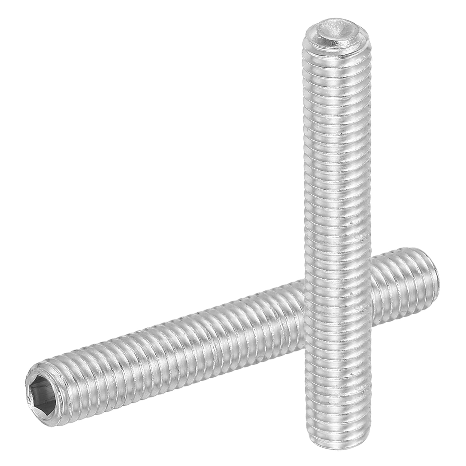 Hex Socket Grub Screw Flat Point Grub Bolt Stainless Steel Head Socket ...