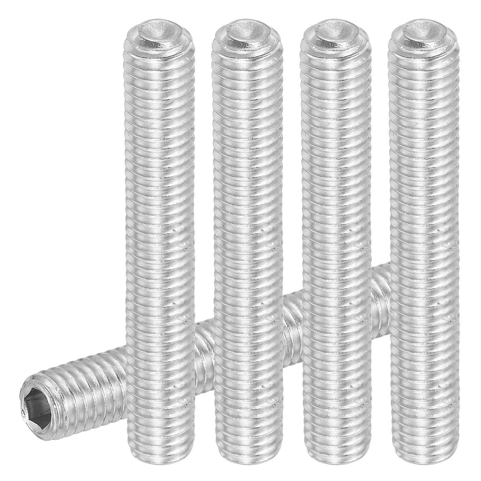 Hex Socket Grub Screw Flat Point Grub Bolt Stainless Steel Head Socket ...