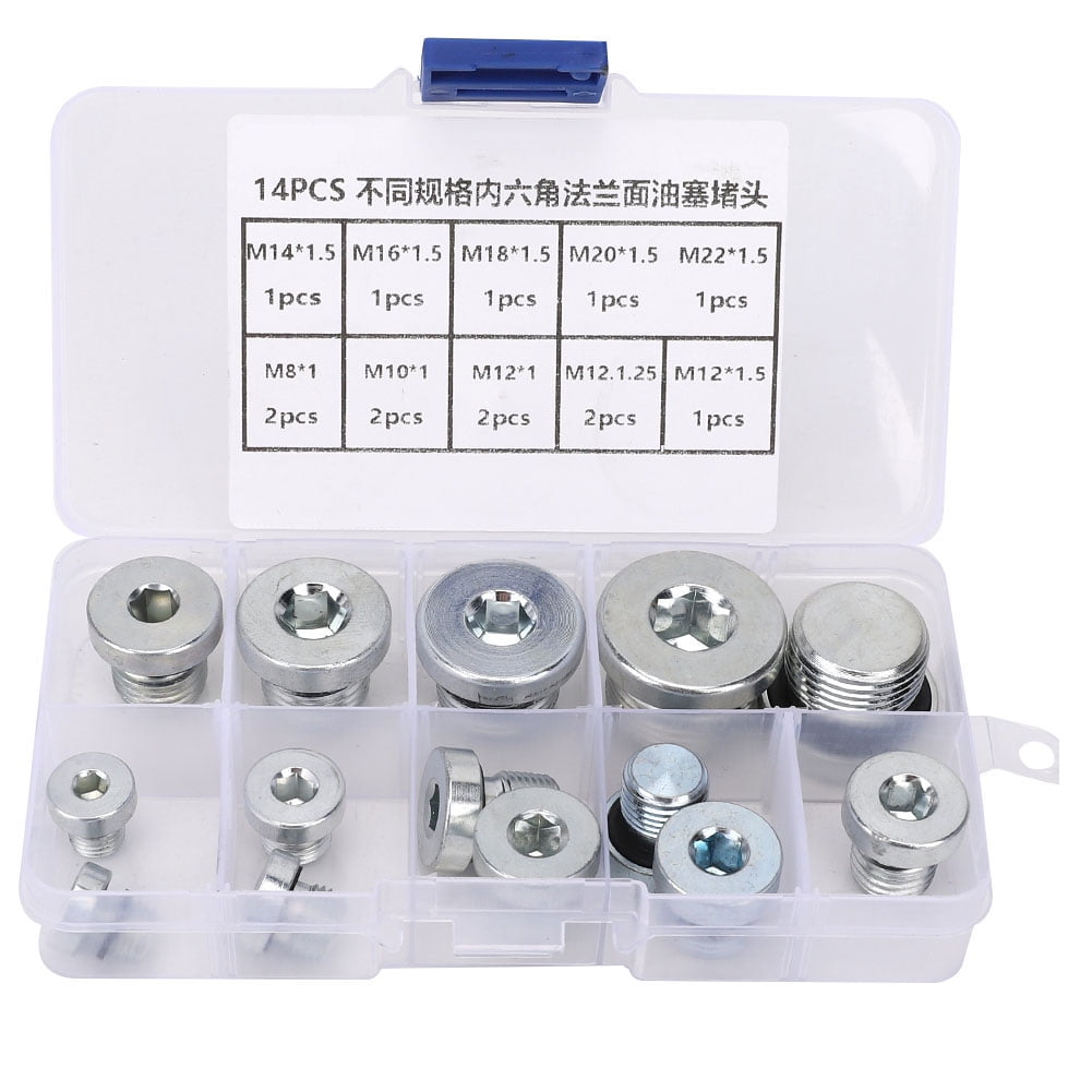 Hex Socket Oil Pan Drain Plug Set Multi-Purpose for Water Pipes and ...
