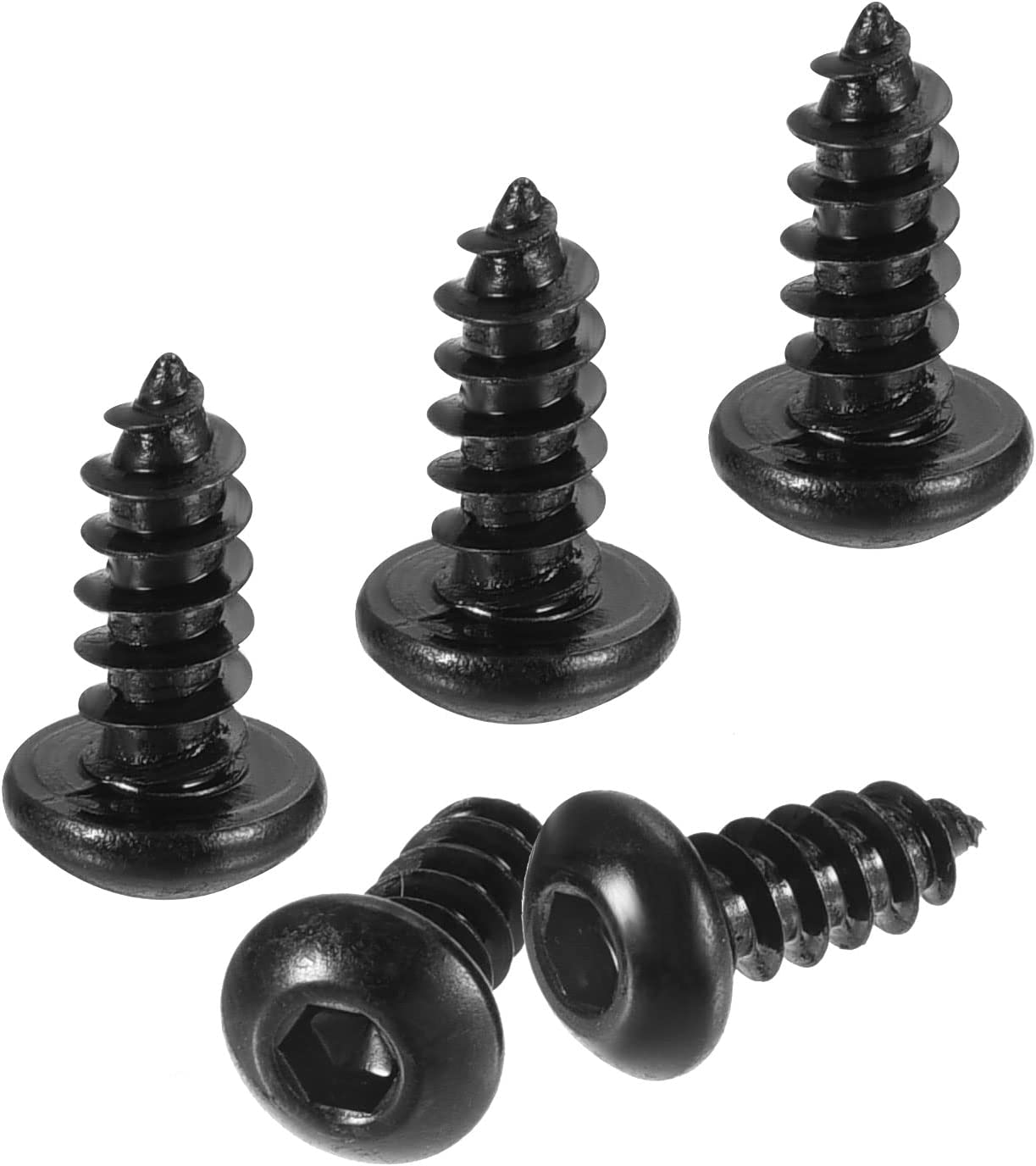 Hex Socket Self Tapping Screws, M3 x 8mm Carbon Steel Wood Screw 400pcs - Walmart.com