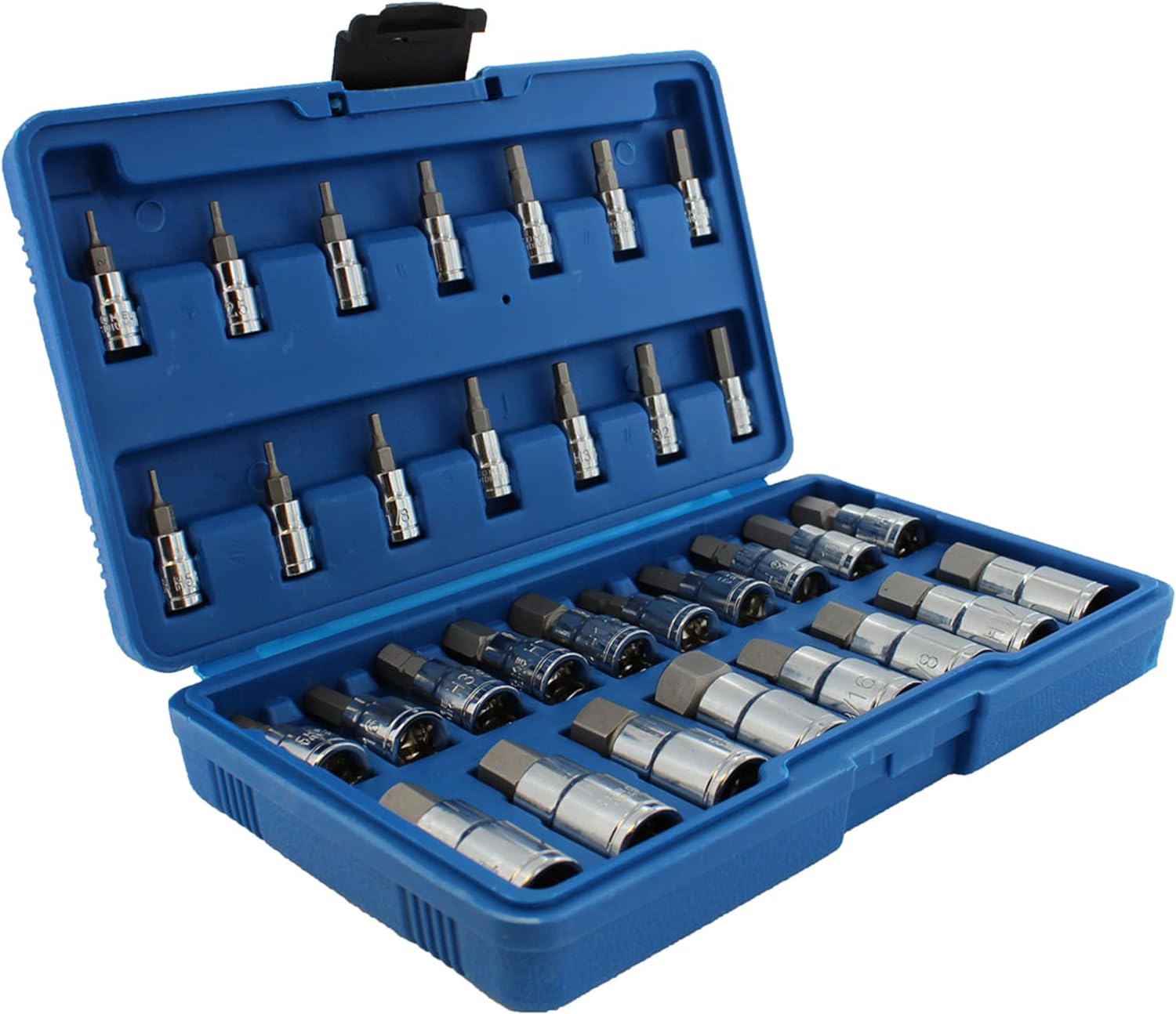 Hex Socket Set - 32Pc Universal SAE and Metric Allen Socket Set Hex Bit ...