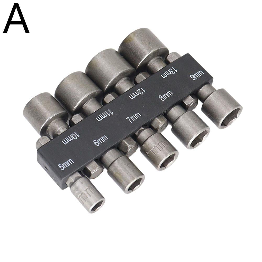 Hex Socket Sleeve Nozzles Nut Driver Set Power Nuts Screwdriver Socket ...