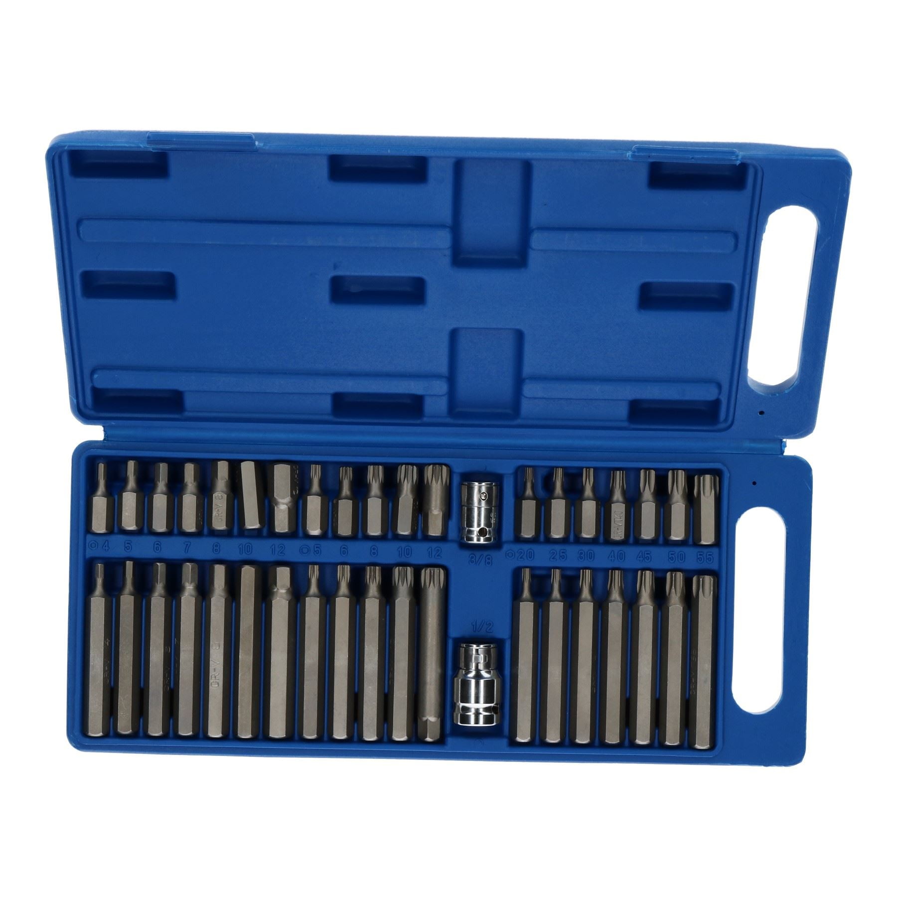 Hex / Torx / Star / Spline Sockets Bits Bit Set 3/8" And 1/2" Drive ...