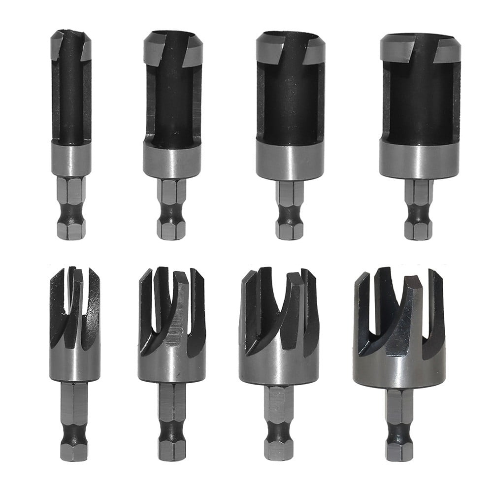 Hex Wood Cutter Drill Bit Straight Tapered Cutting Tool Cork Claw Type ...