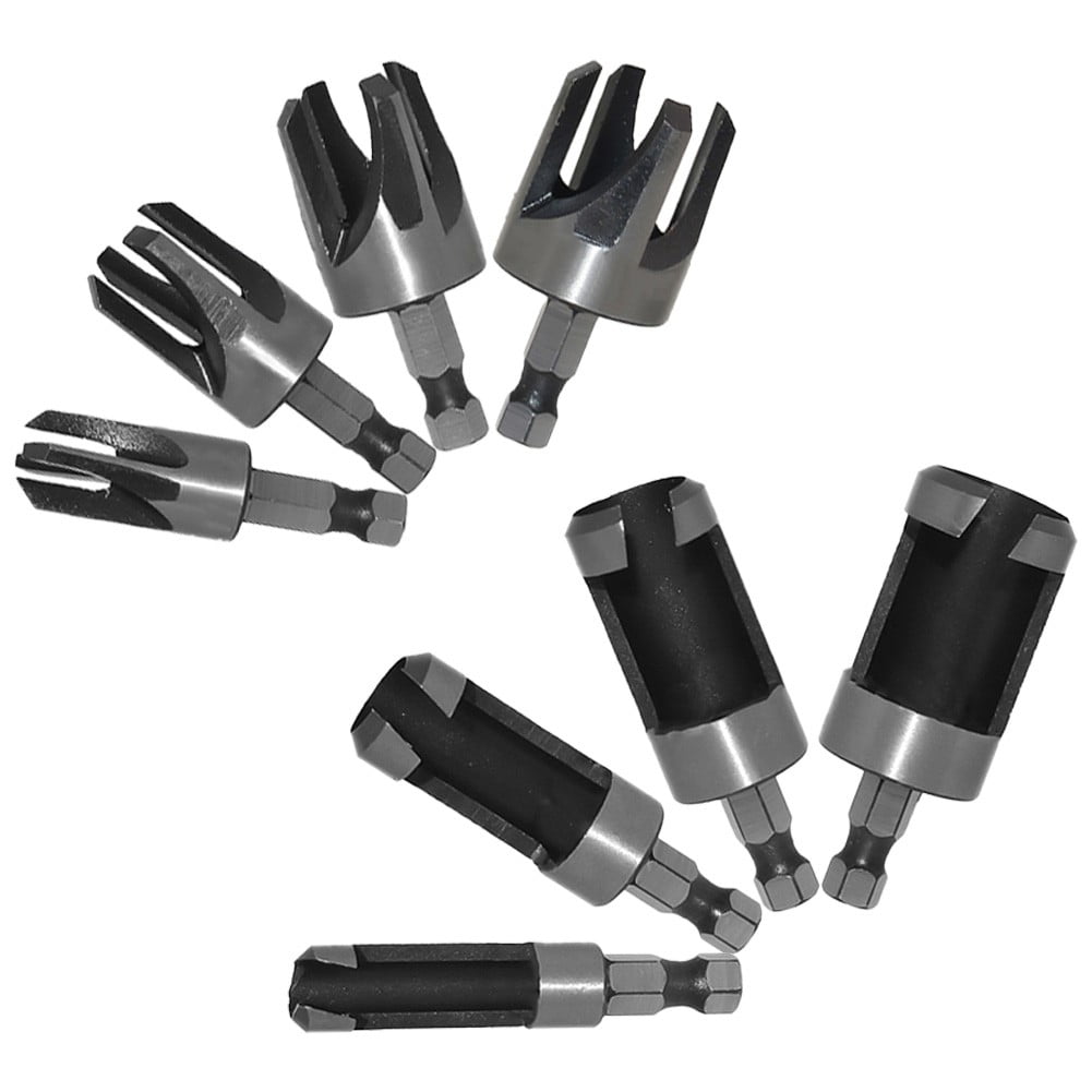 Hex Wood Cutter Drill Bit Straight Tapered Cutting Tool Cork Claw Type ...