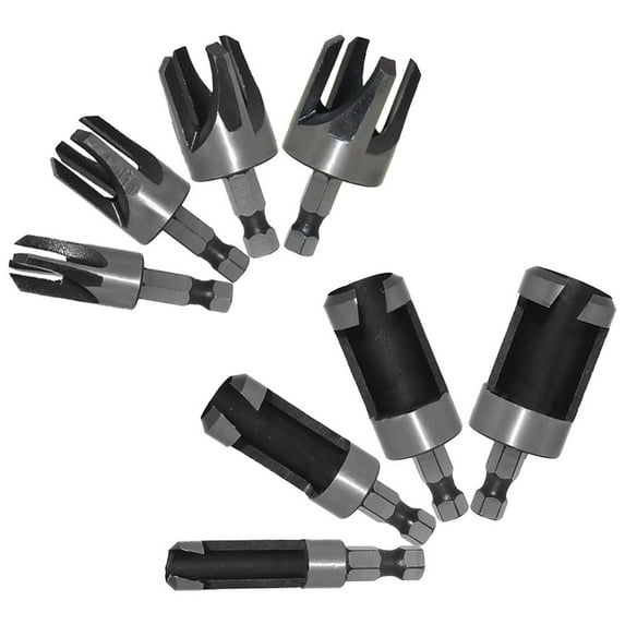 Hex Wood Cutter Drill Bit Straight Tapered Cutting Tool Cork Claw Type ...